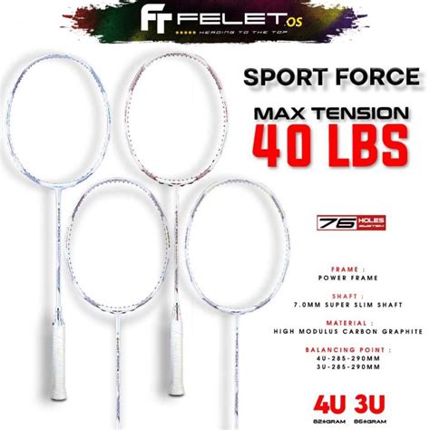 Felet Sport Force Badminton Racket Lazada
