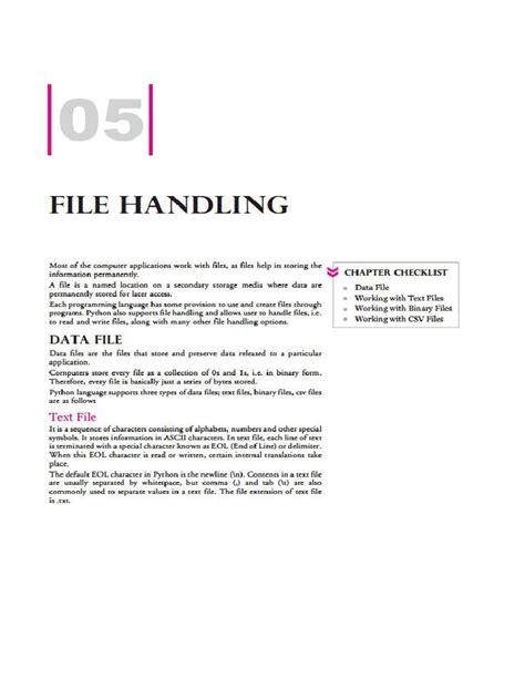 5. File Handling | PDF