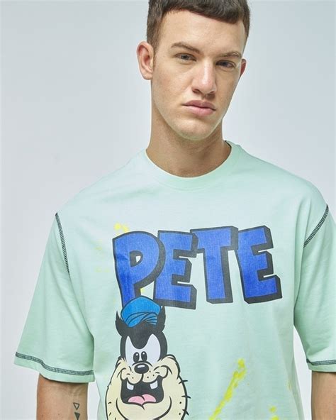 Buy Mens Green Think Evil Graphic Printed Oversized T Shirt Online At