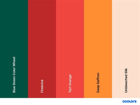 Color Palette Pie Chart Color Palette Chart