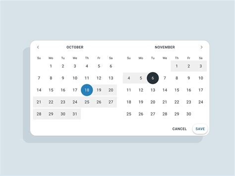 Calendar Templates And Date Picker Ui Design By Roman Kamushken For Setproduct On Dribbble