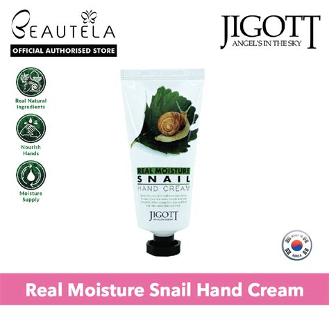 Jigott Real Moisture Snail Hand Cream- 100ml - Beautela