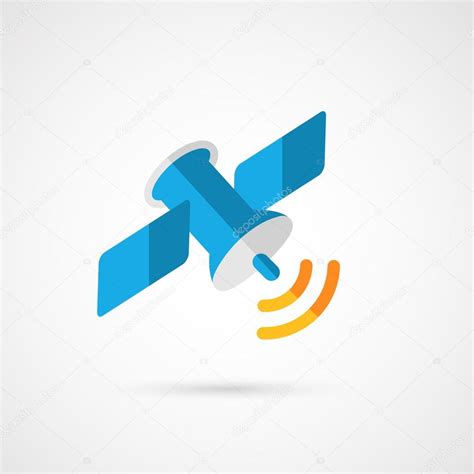 Orbital Satellite Icon — Stock Vector © Marnikus 78265658