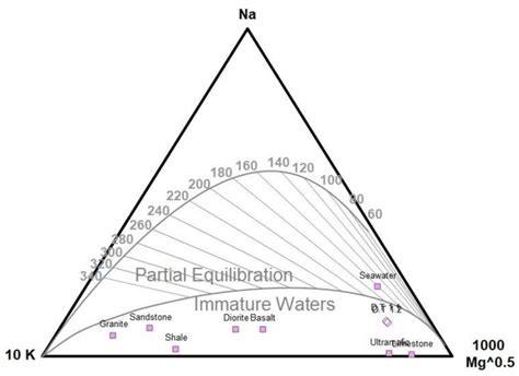 The Results Of The Analysis Using The Giggenbach Na 10k 1000 Mgᶺ05 Diagram Download