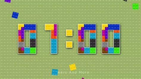 1 Minute Colourful Lego Inspired Countdown Timer Youtube