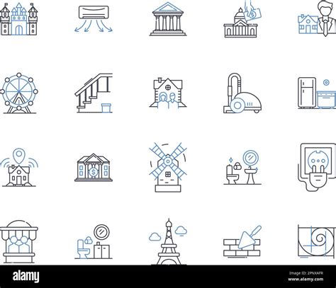 Family Line Icons Collection Love Unity Support Connection