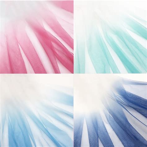 웨딩 파티 장식 공주 드레스 투투 스커트 아프리카 직물에 대한 161 미터 그라데이션 바이 컬러 인쇄 얇은 명주 그물 원단 오간자직물 Aliexpress