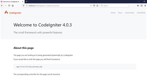 Tutorial Codeigniter4 Step By Step Membangun Aplikasi Pertama Dengan Codeigniter4 Jogjatech