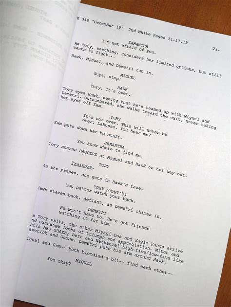 Cobra Kai Script Season 3 Finale December 19 Etsy Australia