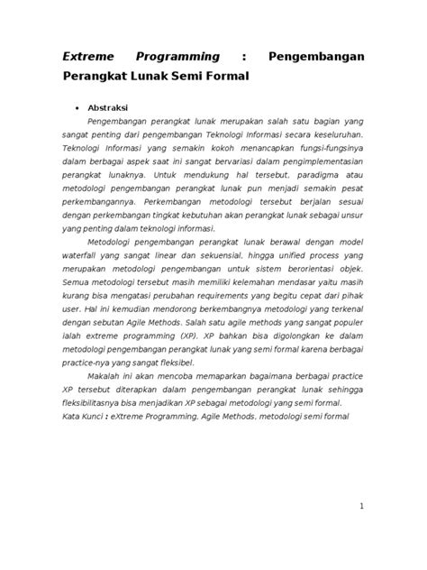 extreme programming pdf