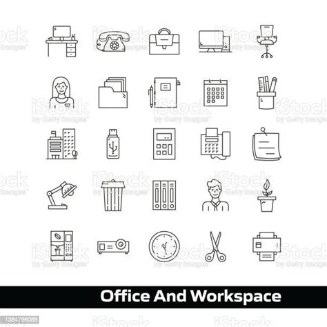 1px 스트로크 너비가 있는 48px 그리드의 Office 및 작업 공간 벡터 드로잉 아이콘입니다 인포그래픽 모바일 및 웹 등 노트북에 대한 스톡 벡터 아트 및 기타 이미지