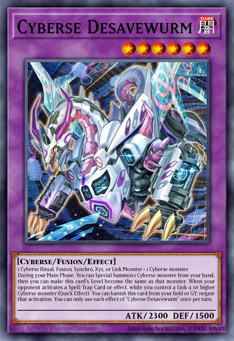 Cyberse Desavewurm Yu Gi Oh Card Database Ygoprodeck