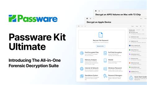 Passware Kit Ultimate Introducing The All In One Forensic Decryption Suite Passware Blog
