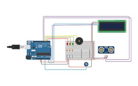 Circuit Design Car Reverse Alarm System Group 08gng5301 X01 Tinkercad