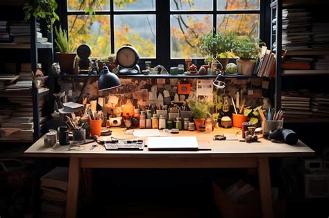 Premium AI Image Photo Of A Workspace AI Generated