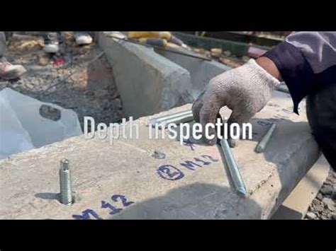 B Bond Threaded Rod Installation Procedure Youtube
