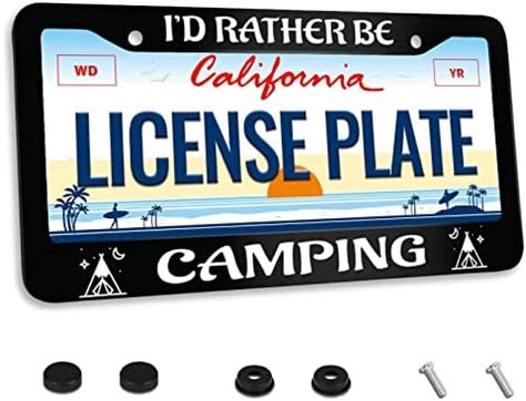 Graphics And More Happy Camper With Campfire License Plate