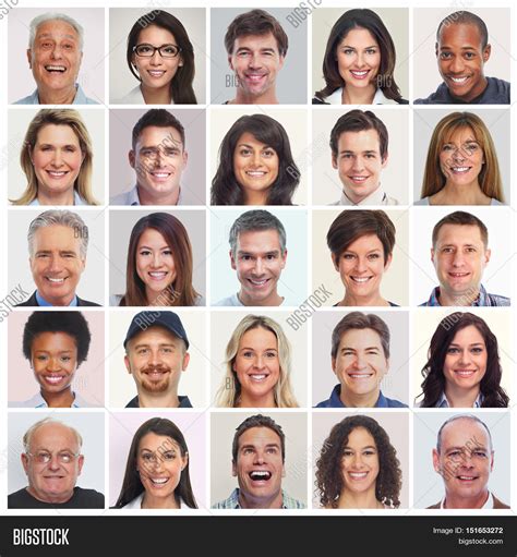 Set People Faces Image And Photo Free Trial Bigstock
