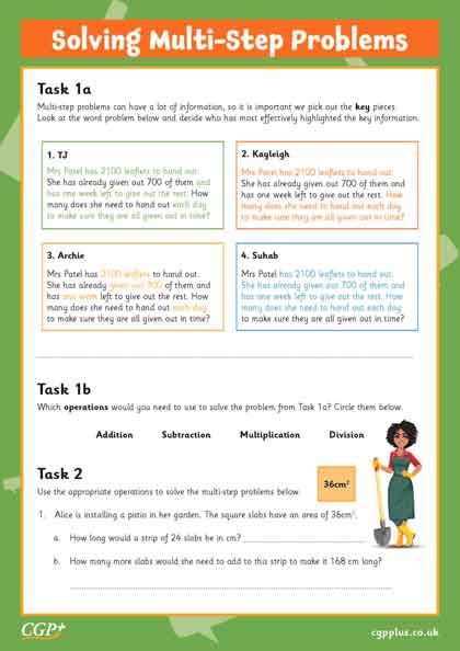 Solving Multi Step Problems Year 6 Cgp Plus