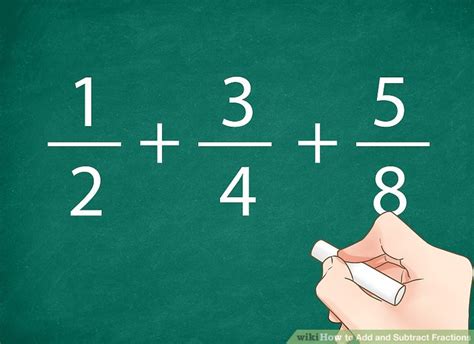 4 Ways To Add And Subtract Fractions WikiHow