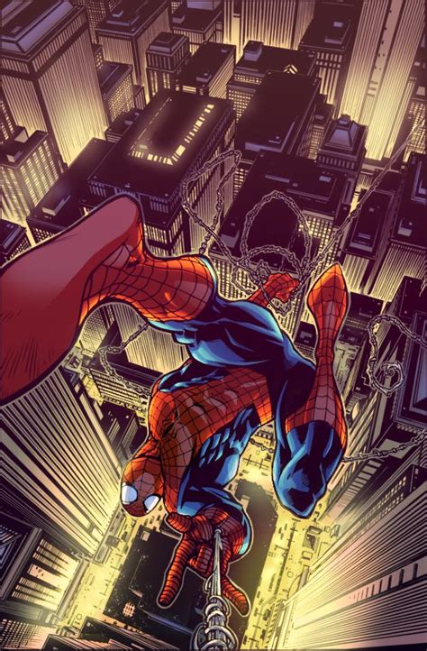 Revisited Spider Man City Swinging Color By Paris Alleyne Lines By