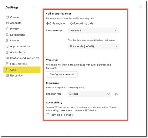 Settings For Teams Calls It Help And Support