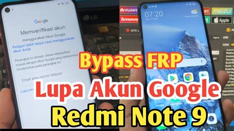 Redmi Note Bypass Lupa Akun Google Miui Via Unlocktool Youtube