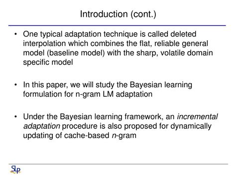 PPT BAYESIAN LEARNING OF N GRAM STATISTICAL LANGUAGE MODELING PowerPoint Presentation ID