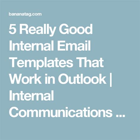 Internal Email Template