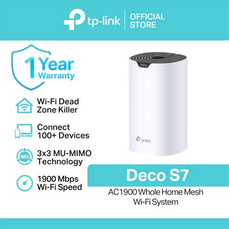 Tp Link Deco S Ac Dual Whole Home Mesh Wi Fi System Qualcomm Cpu Seamless Roaming Mu