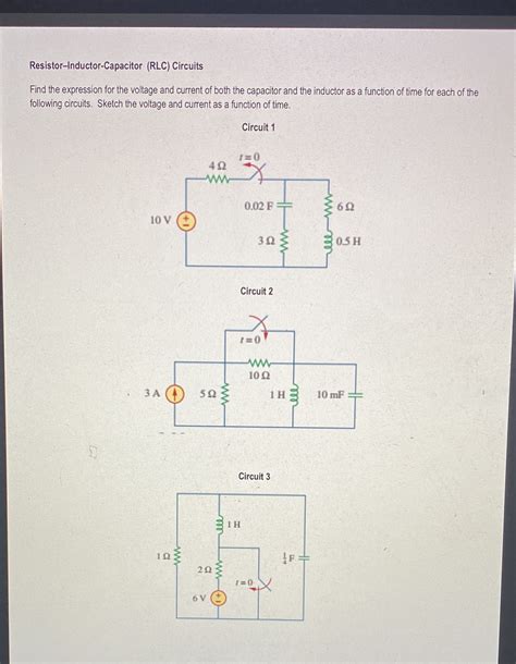 [solved] Resistor Inductor Capacitor Rlc Circuits Find The Expression For Course Hero