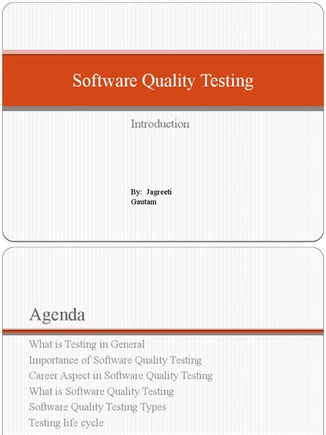 software quality testing introduction pdf software testing software quality
