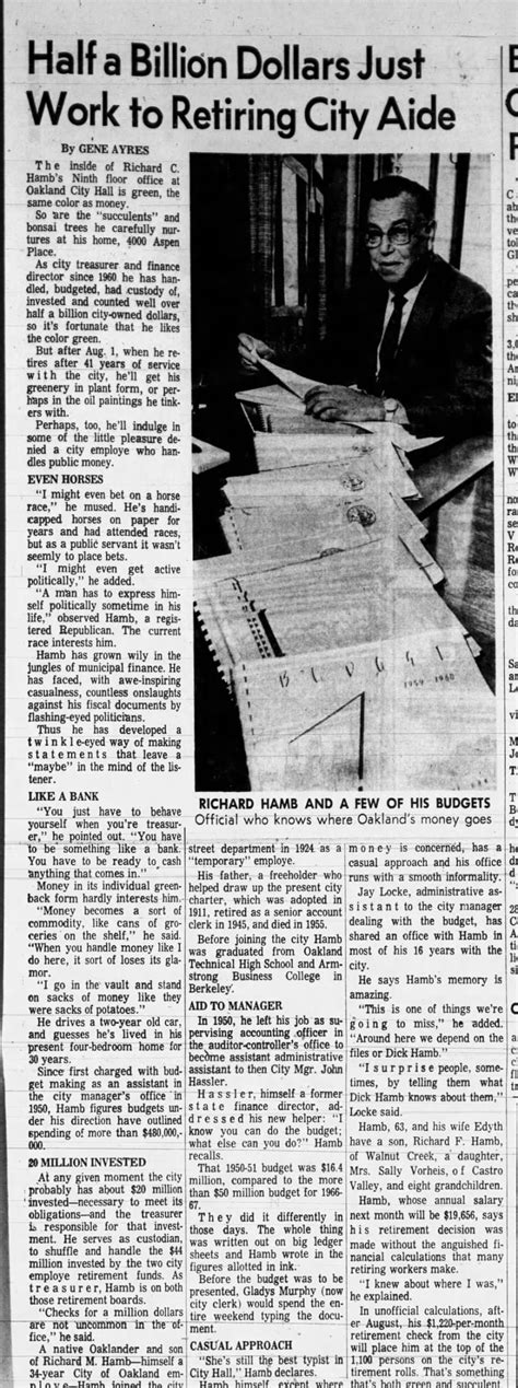 Richard Hamb Work History ™