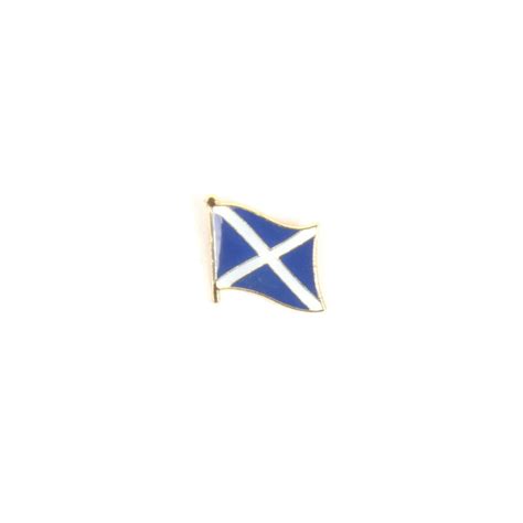 Scottish Flag Enamel Lapel Pin Badgebrooch Scotland St Andrews Cross