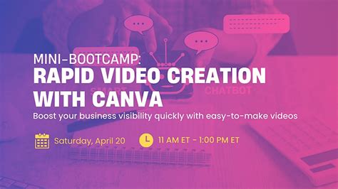 Mini-Bootcamp: Grow Your Marketing Skills with Rapid Canva Video Creation, Atlanta Tech Village ...