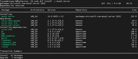 Install Microsoft Sql Server 2022 On Rocky Linux 8 Or Almalinux 8