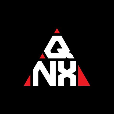 Qnx Triangle Letter Logo Design With Triangle Shape Qnx Triangle Logo