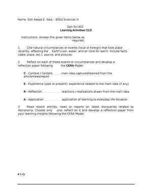 CPE Syllabus NOTES SYLLABUS IN CPE Course Code CPE Course Description The