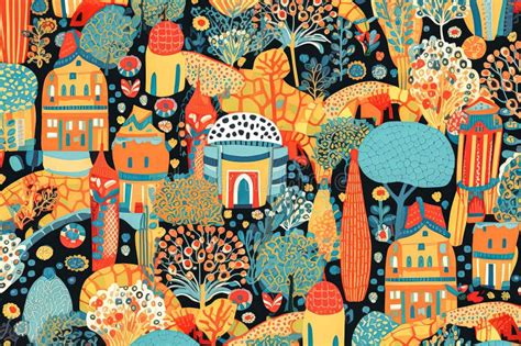 Vibrant And Modern This Tropical Floral Pattern Bursts With Colorful