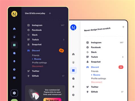 Navigation Ui Design Templates 🕹 Xela Dashboard Kit By Roman Kamushken For Setproduct On Dribbble