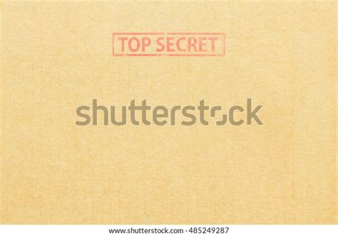 맨 위 비밀 스탬프가 있는 판지 스톡 사진 485249287 Shutterstock