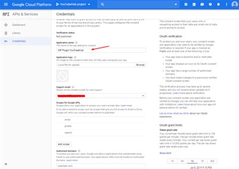 Getting Started Set Up Youtube Oauth Client Id And Secret Wordpress