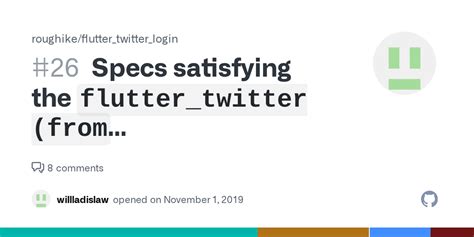 Specs Satisfying The `flutter Twitter From ` Symlinks Plugins Flutter