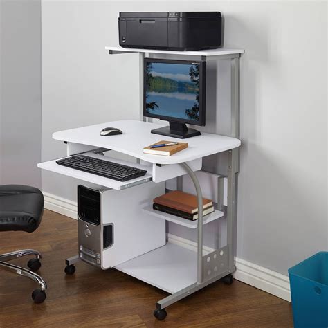 Search Options About Glass Computer Desk With Printer Shelf