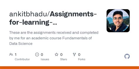 Github Ankitbhaduassignments For Learning Fundamentals Of Data