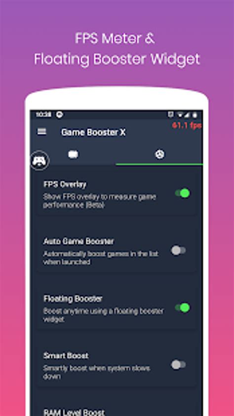 Android 용 Game Booster X Better Game Play Fps Meter 다운로드