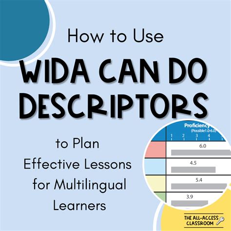 Wida Proficiency Levels Chart Wida Performance Definitions C