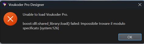 Error Message Load Voukoder Pro Win11 Bug Reports Voukoder Pro