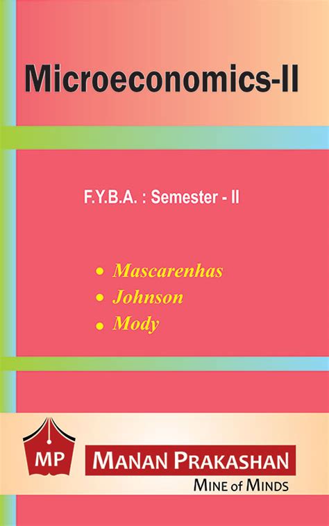 Microeconomics Ii Fyba Semester Ii