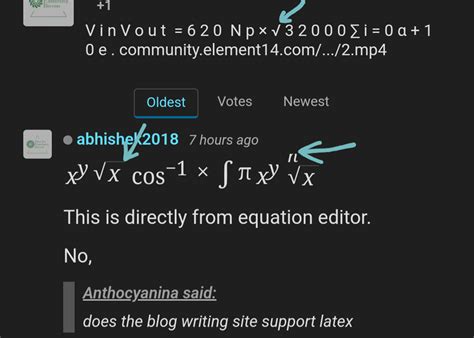 equation editor not working element14 community